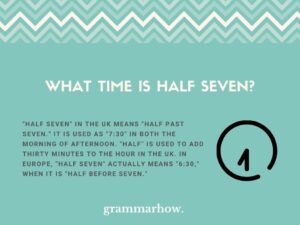 What Time Is "Half Seven"? Complete Explanation (All Times)