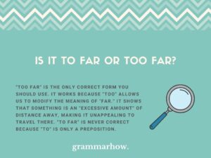 To Far or Too Far? Grammar Explained (Helpful Examples)