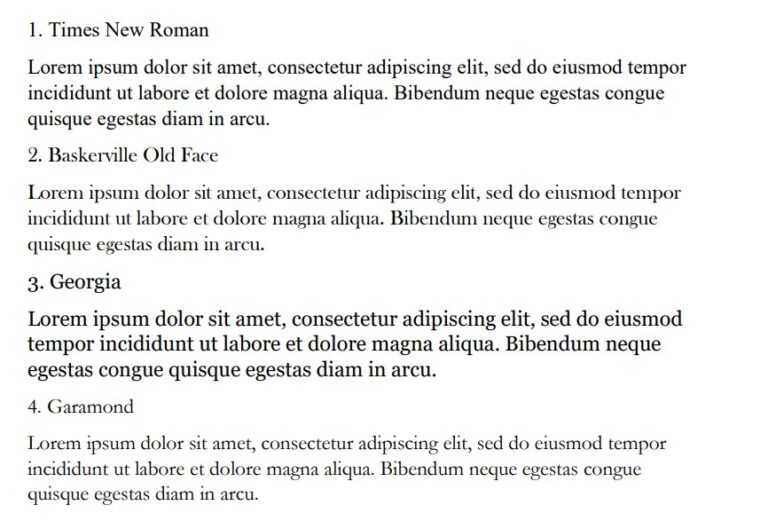 12 Best Fonts for Academic Papers in Microsoft Word