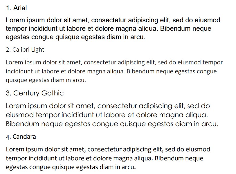 12 Best Fonts For Notes In Microsoft Word