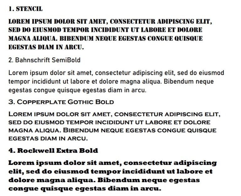 12 Best Military Fonts in Microsoft Word