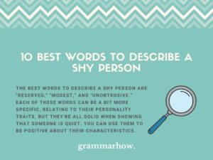 10 Best Words to Describe a Shy Person