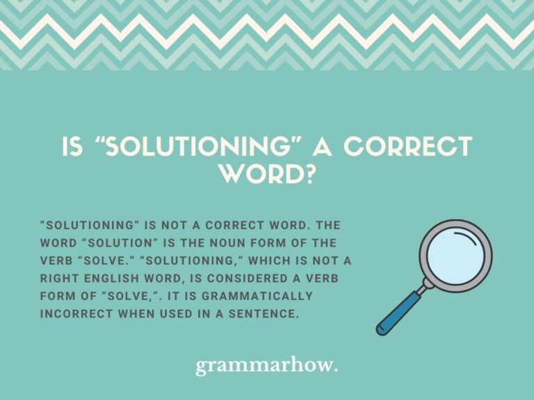 Is "Solutioning" a Correct Word? (What to Say Instead)