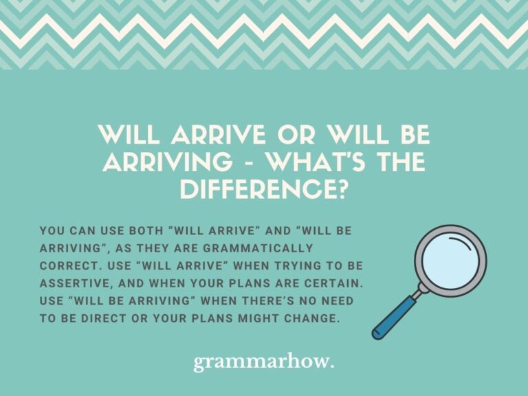 Will Arrive Or Will Be Arriving What s The Difference Will Arrive Or Will Be Arriving What s The Difference