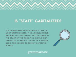 Is "State" Capitalized? (Full Explanation)