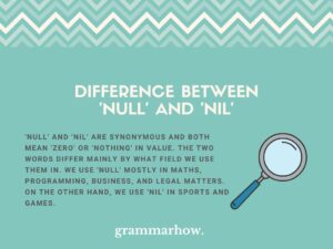 Null vs. Nil - Difference Explained (Helpful Examples)
