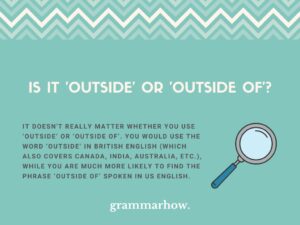 "Outside" or "Outside of"? Difference Explained (With Examples)