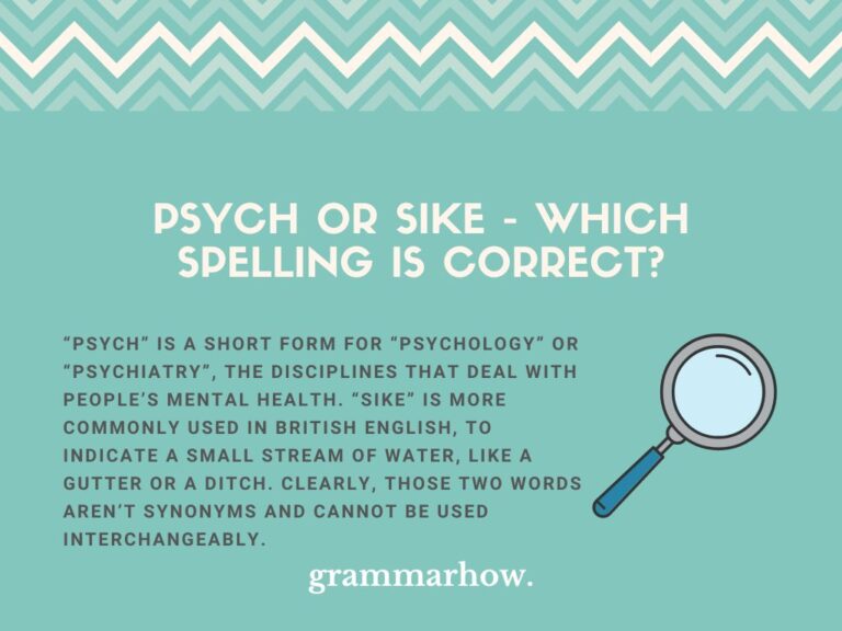 Psych or Sike - Which Spelling Is Correct? (With Examples)