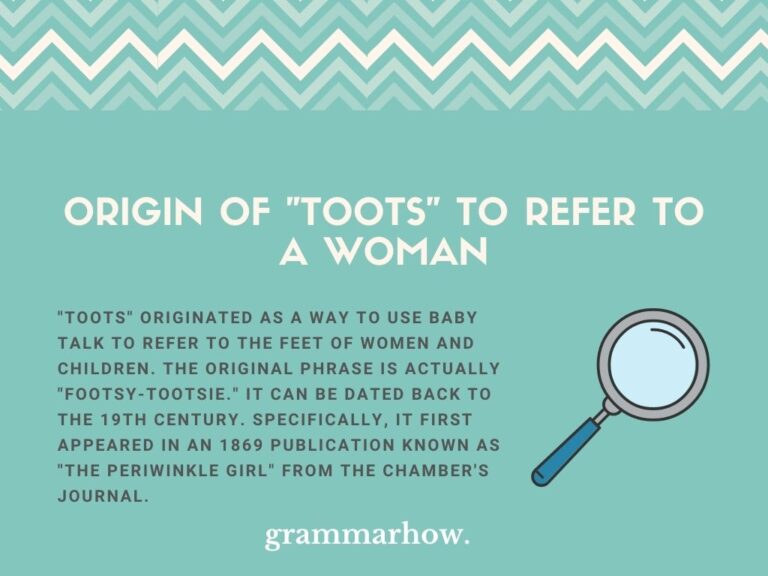 Origin of "Toots" to Refer to a Woman (Meaning Explained)