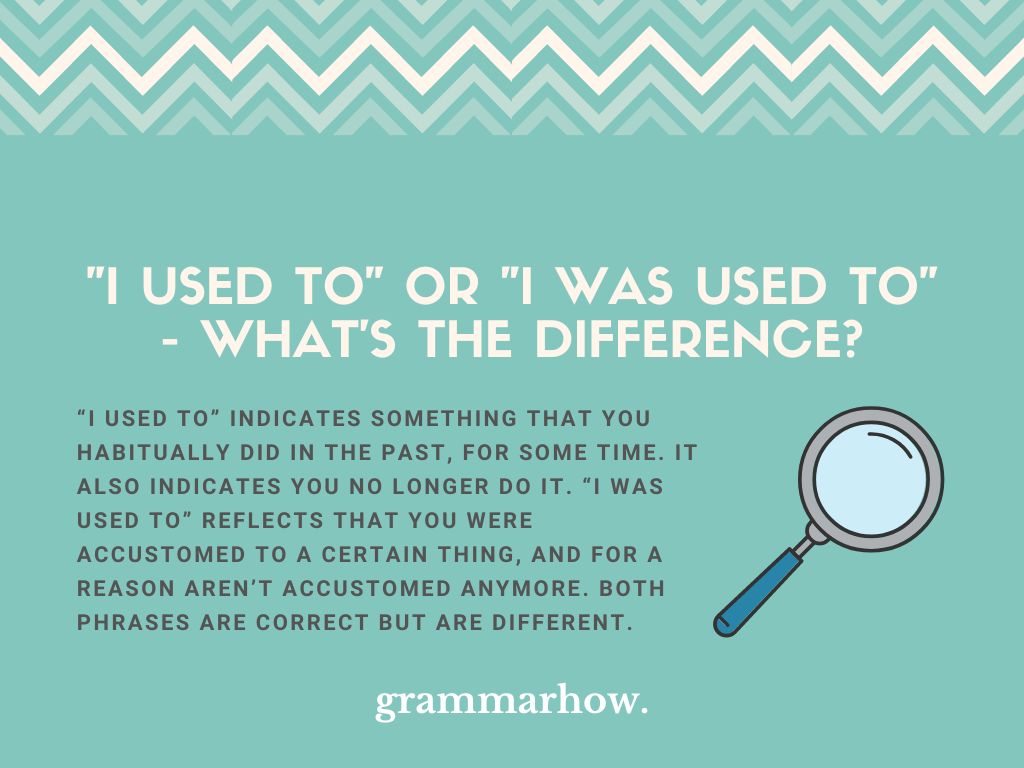 "I Used To" Or "I Was Used To" - What's The Difference? - TrendRadars