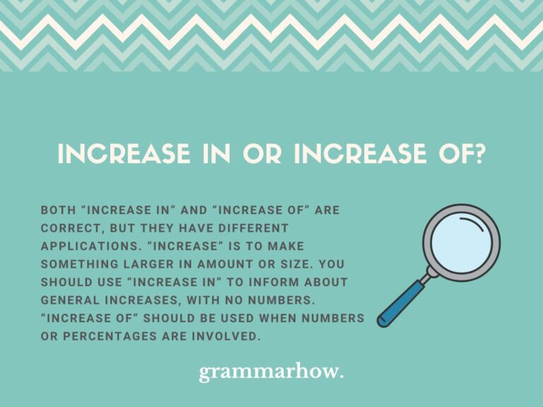 Increase In or Increase Of? When to Use Each (Examples)