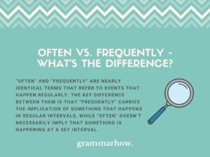 Often vs. Frequently - What's the Difference? (+Examples)