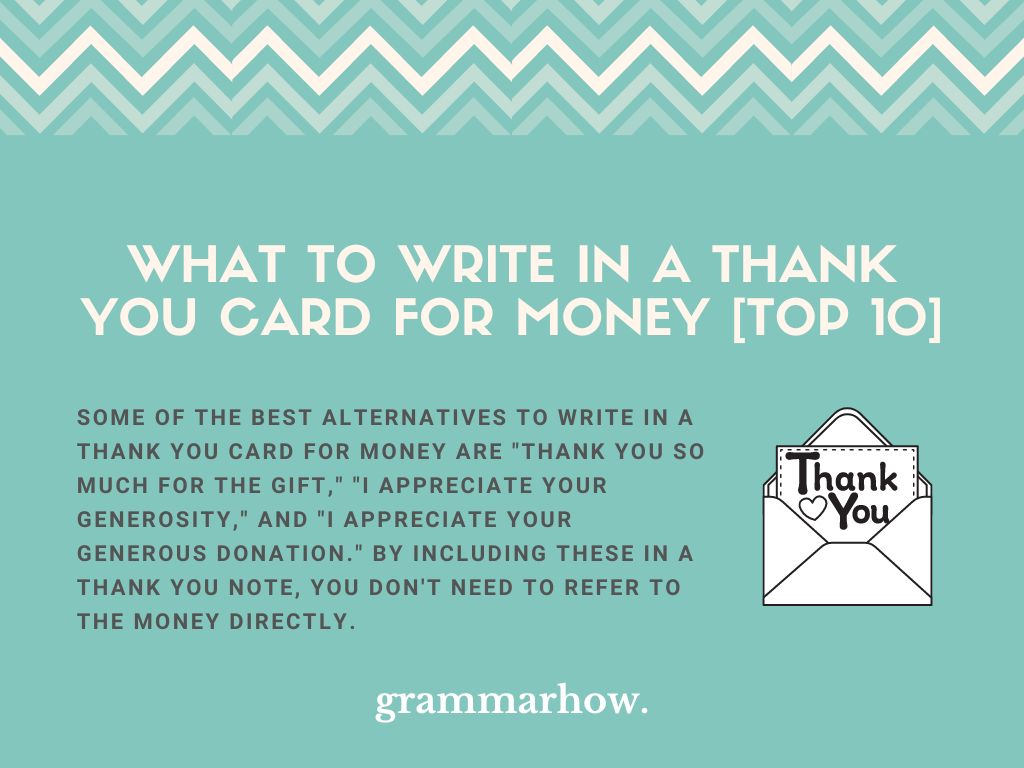 What To Write In A Thank You Card For Money Top 10 