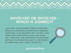 Envolved or Involved - Which Is Correct? (With Examples)