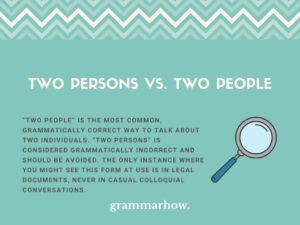 Two Persons vs. Two People - Which Is Correct? (+Examples)
