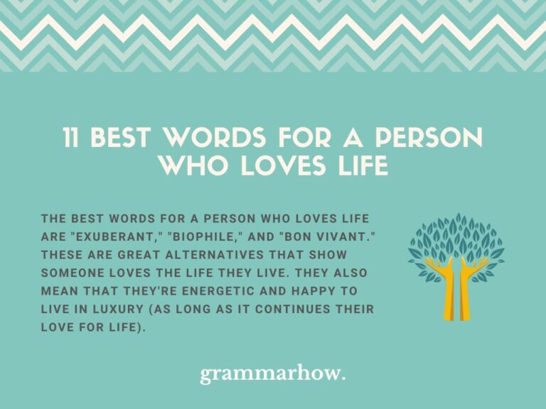 11 Best Words for a Person Who Loves Life
