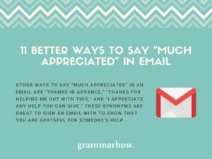 11 Better Ways to Say "Much Appreciated" in Email