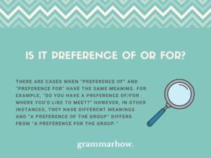 Preference Of or For? When to Use Each (With Examples)