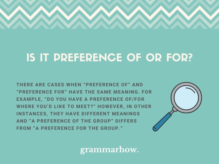 Preference Of or For? When to Use Each (With Examples)
