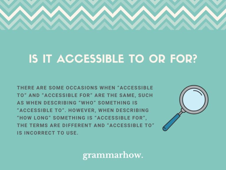Accessible To or For? When to Use Each (With Examples)