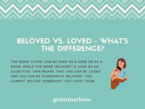 Beloved vs. Loved - What's the Difference? (Examples)