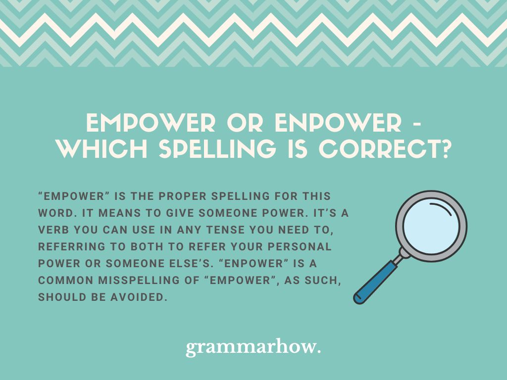 Empower Or Enpower - Which Spelling Is Correct? - TrendRadars