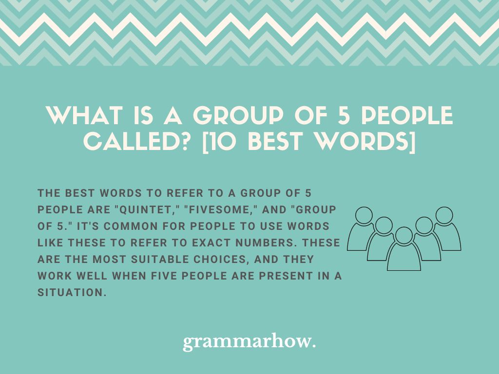 What Is A Group Of 5 People Called 10 Best Words TrendRadars