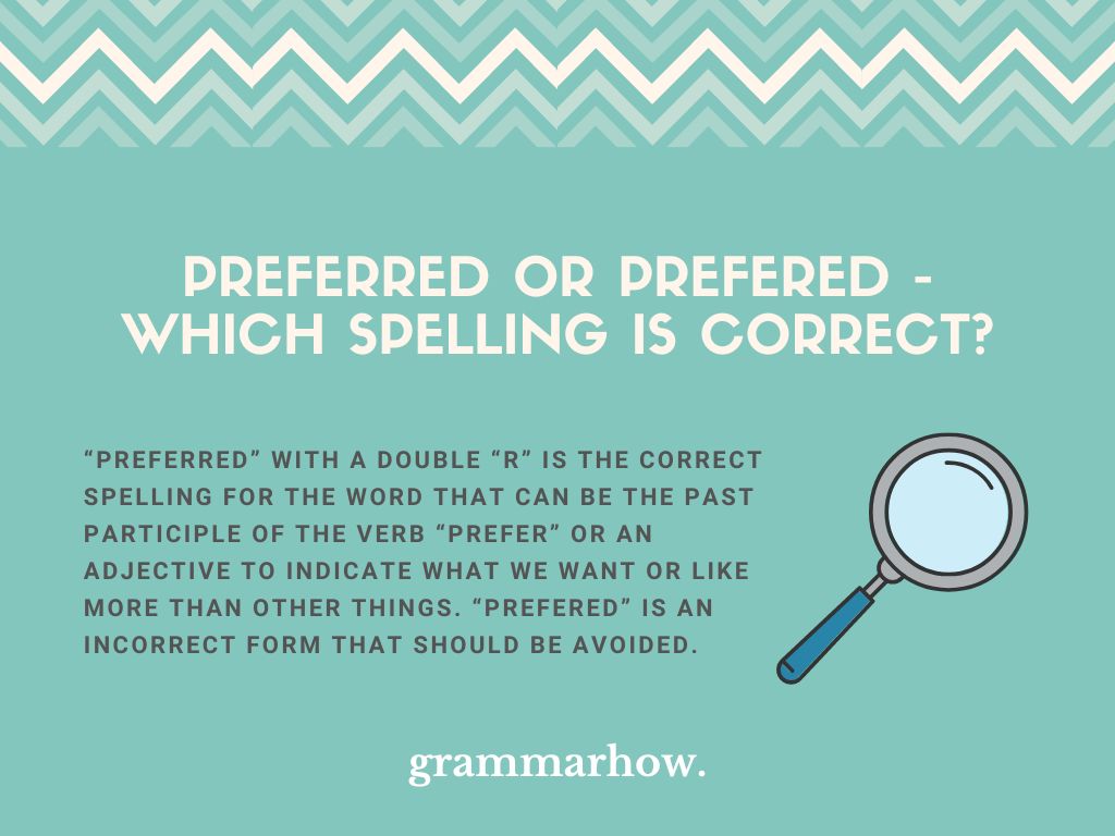 Preferred Or Prefered - Which Spelling Is Correct? - TrendRadars