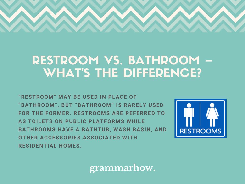 Restroom Vs Bathroom What s The Difference Restroom Vs Bathroom What s The Difference