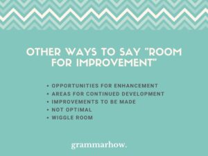 10 Other Ways to Say “Room for Improvement”