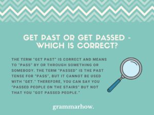 Past vs. Passed: Understanding the Correct Usage