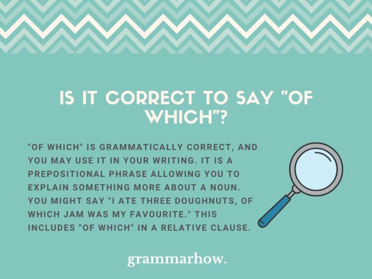 Is It Correct to Say "Of Which"? (Helpful Examples)