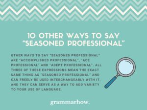 10 Other Ways to Say “Seasoned Professional”