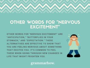 11 Other Words for "Nervous Excitement"