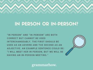 In person or In-person? (Helpful Examples)