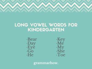 74 Long Vowel Words for Kids [PDF List & Worksheet]