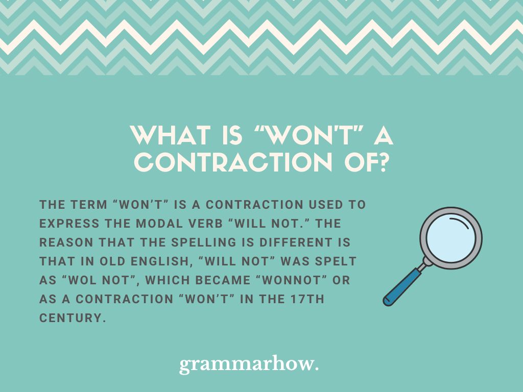 What Is “Won’t” A Contraction Of? (Helpful Examples) - TrendRadars