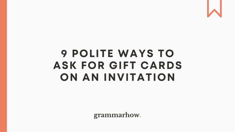 9 Polite Ways to Ask for Gift Cards on an Invitation